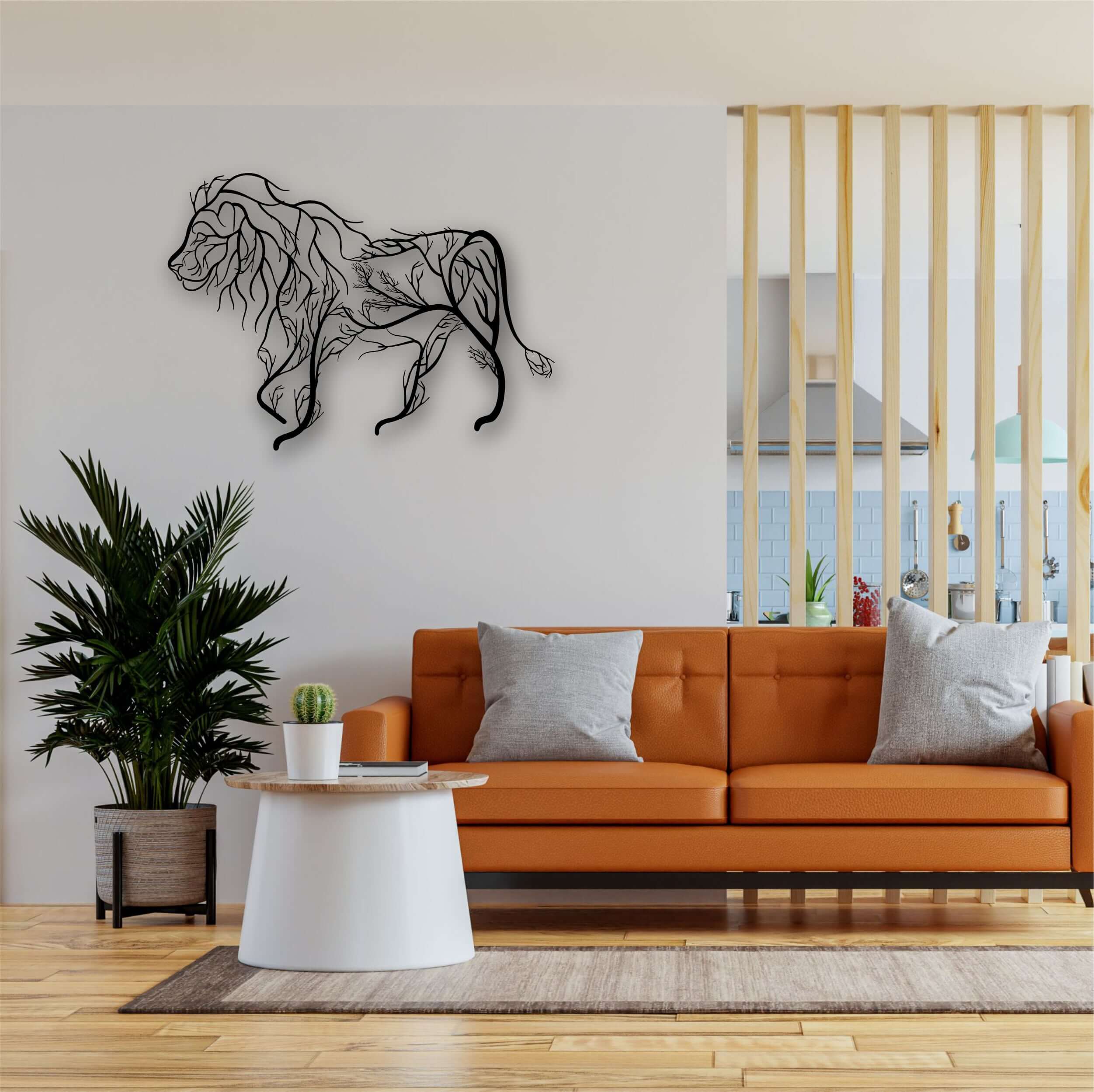 Tree Lion Metal Wall Art | Decor – Buy Now | Dekadron