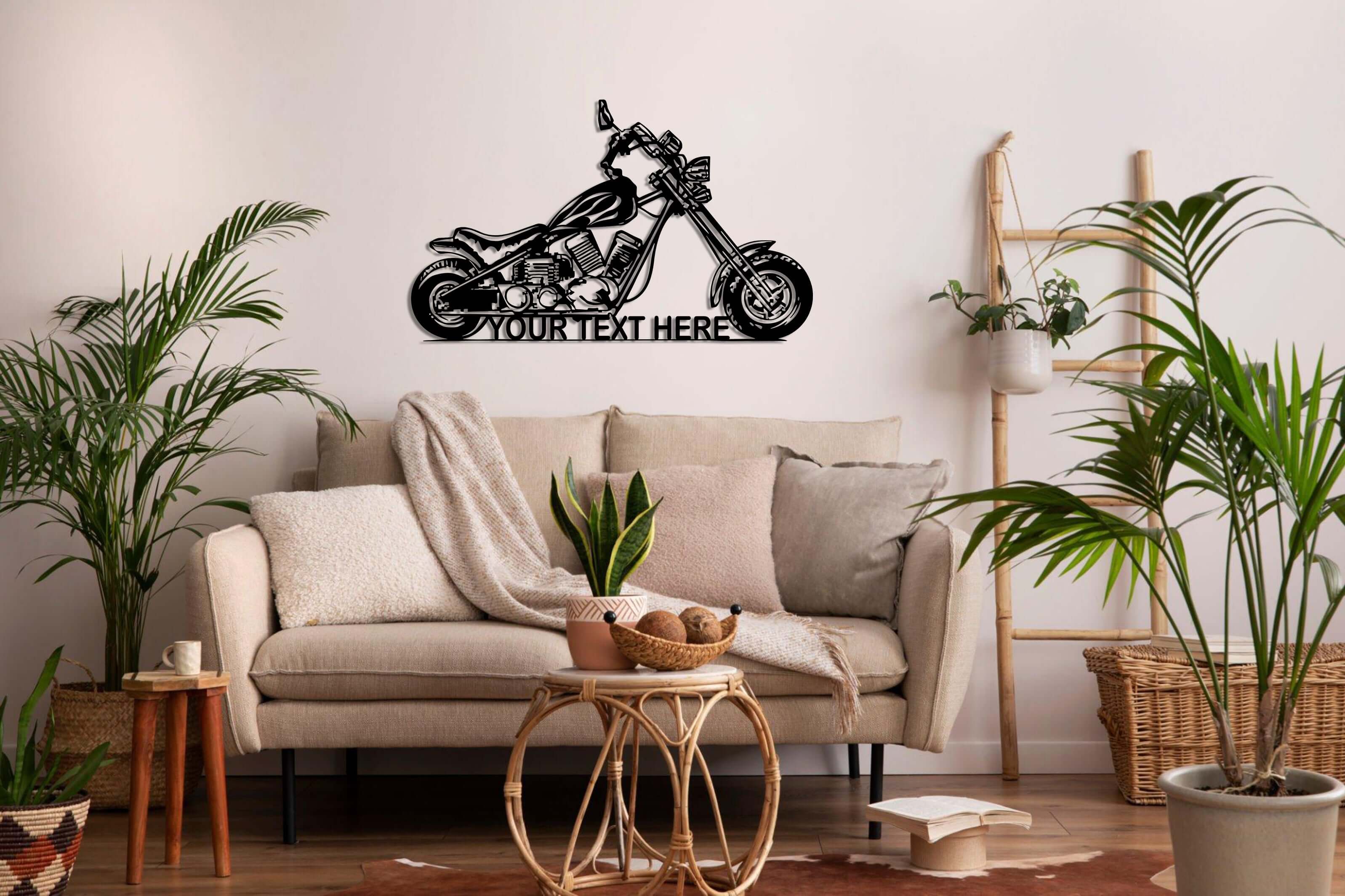 Personalized Chopper Metal Wall Art – Dekadron