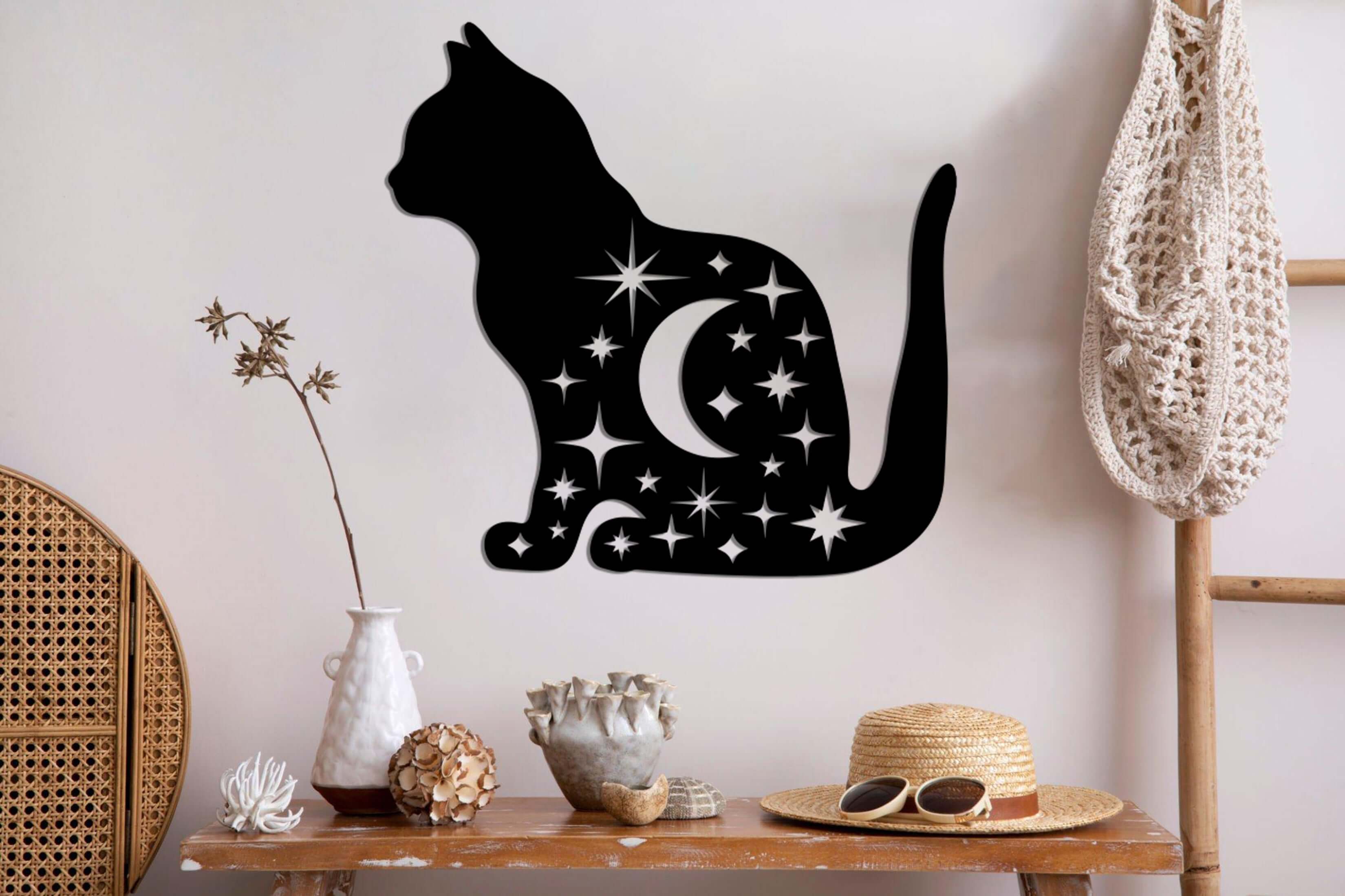 Art Mural en Métal Chat | Decor – Achetez maintenant | Dekadron