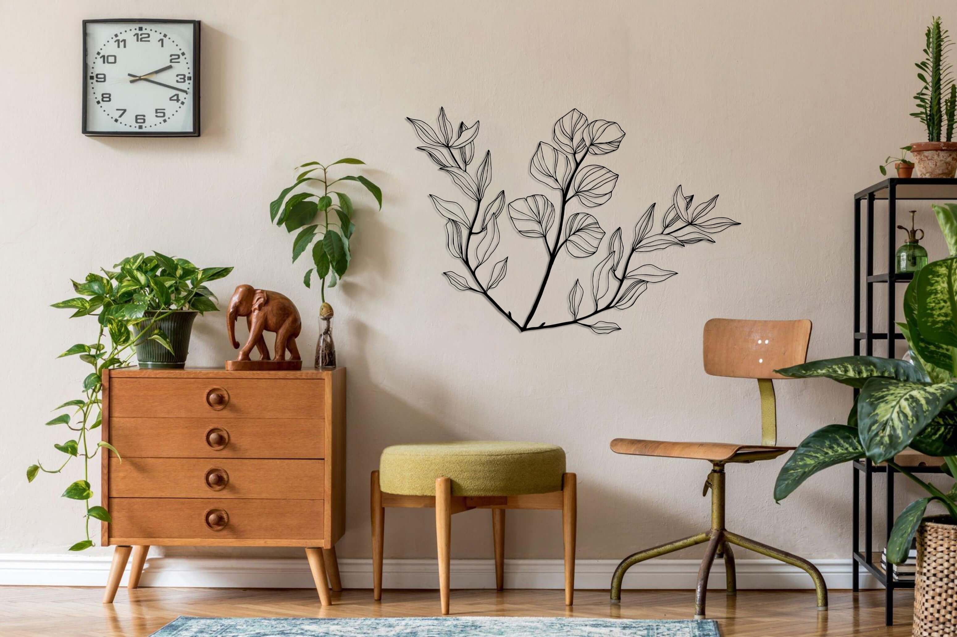 Triple Leaves Metal Wall Art | Decor – Buy Now | Dekadron