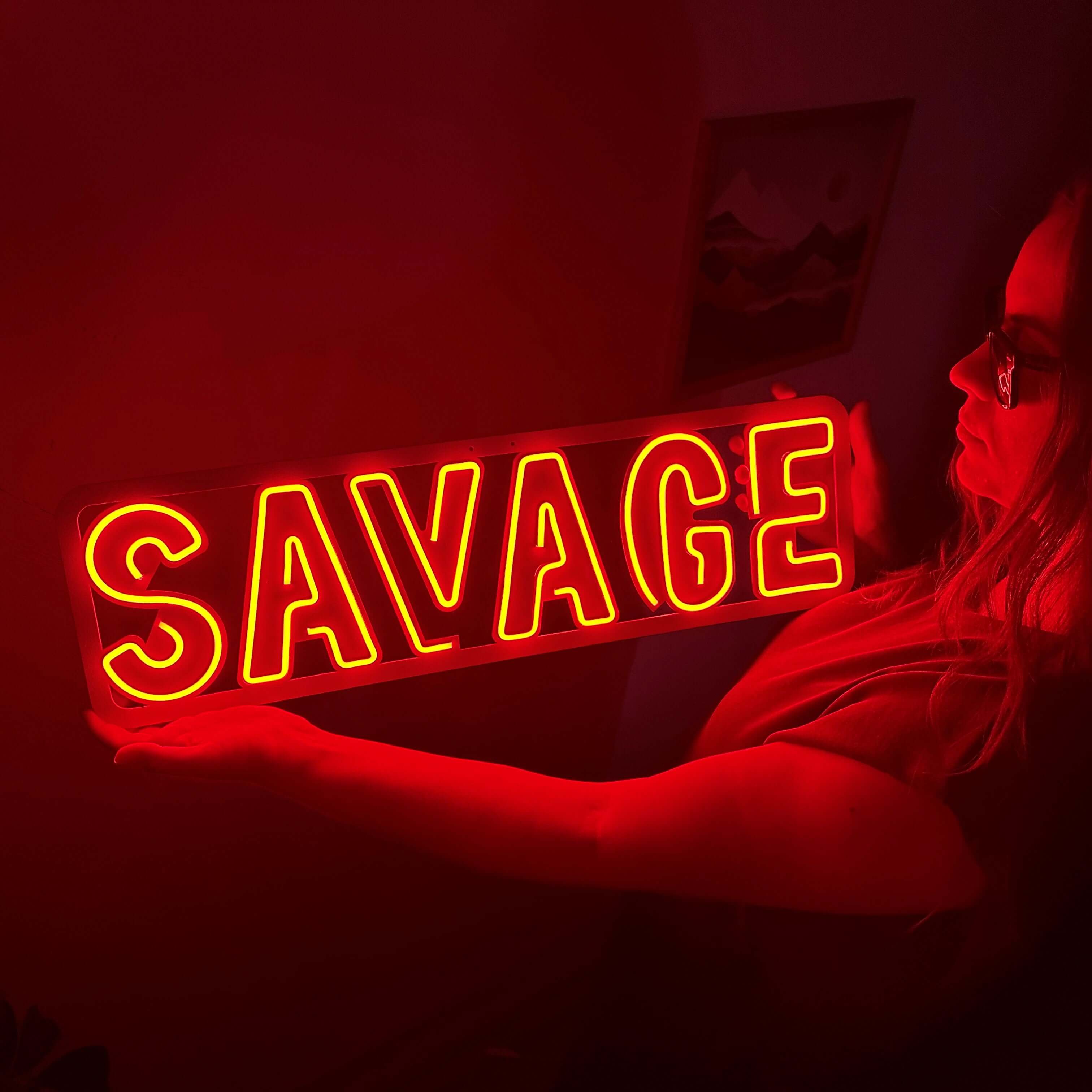 Savage Neon Metal Wall Art | Neon Signs – Buy Now | Dekadron