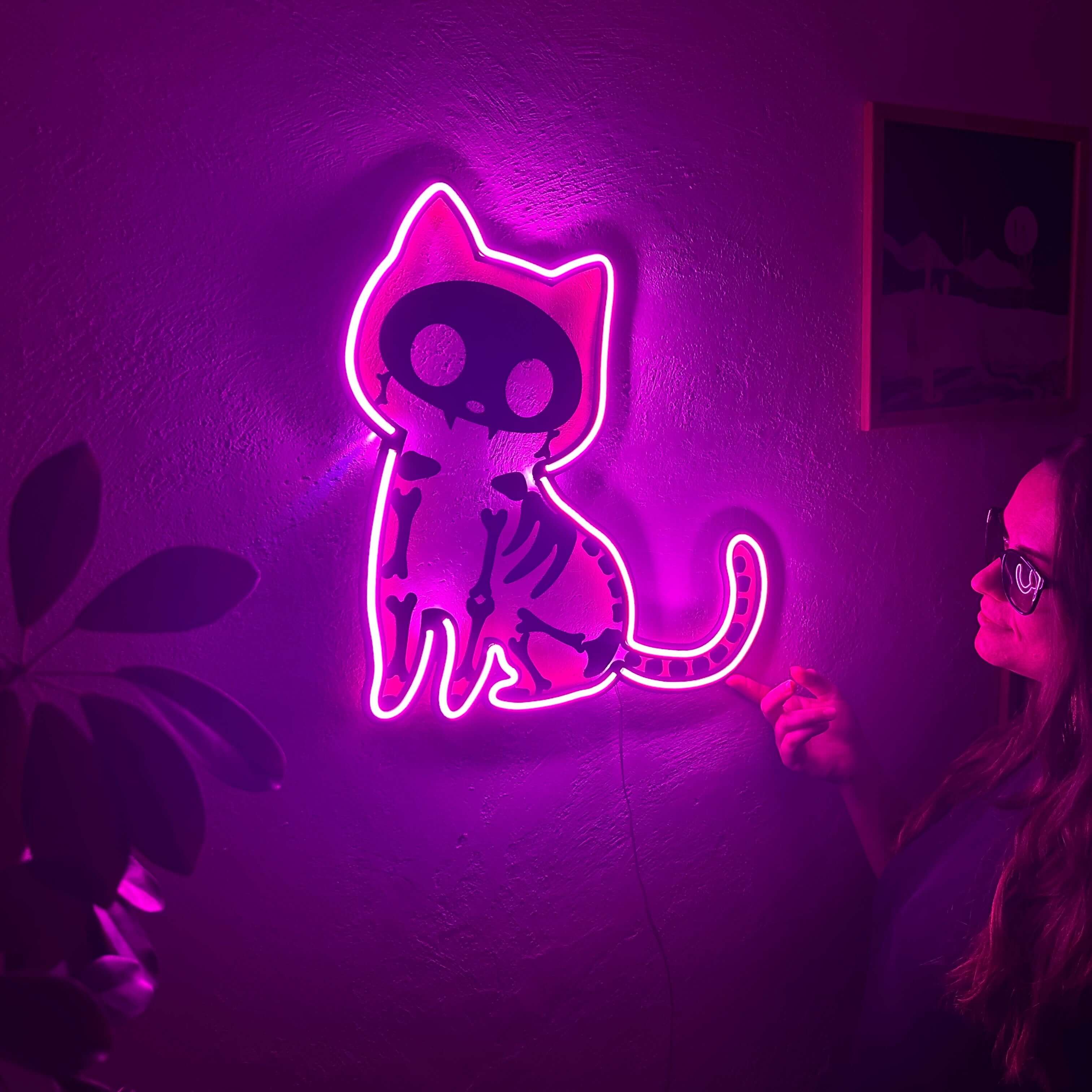 Letrero de Neón Gato X Rata | Neon Signs – Compre ahora | Dekadron