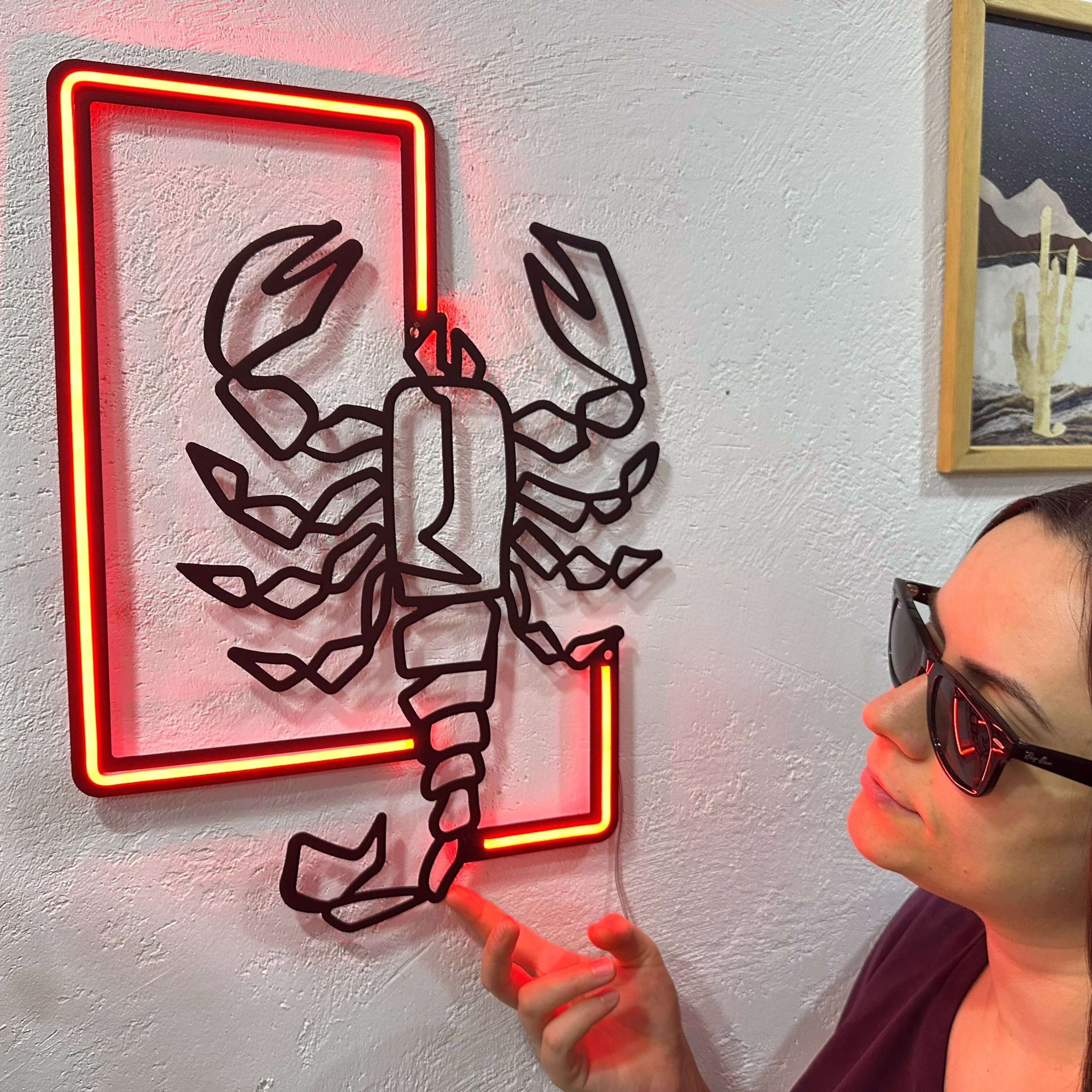 Scorpion Neon Metal Sign | Neon Signs – Buy Now | Dekadron