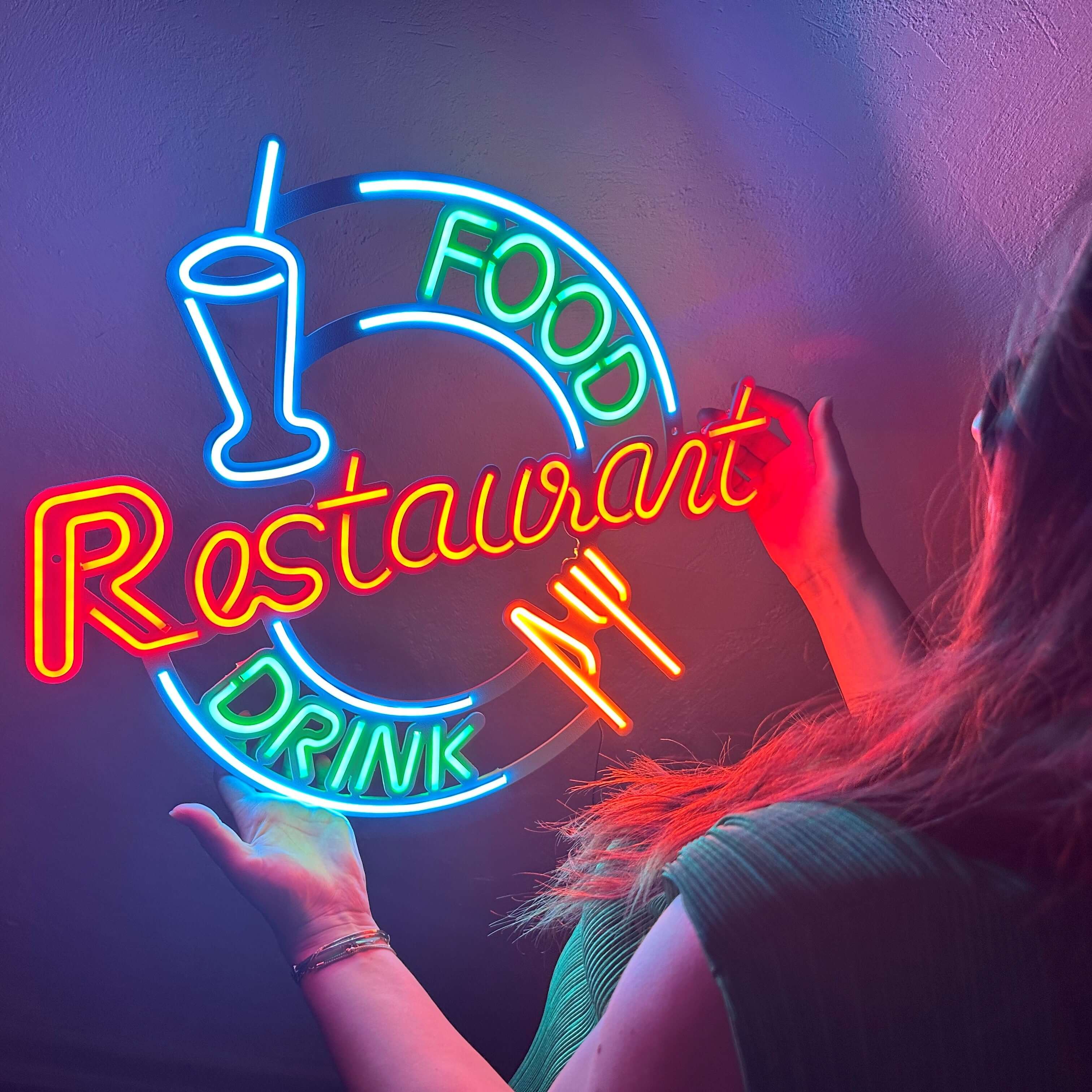 Restaurant Neon Metal Sign – Dekadron