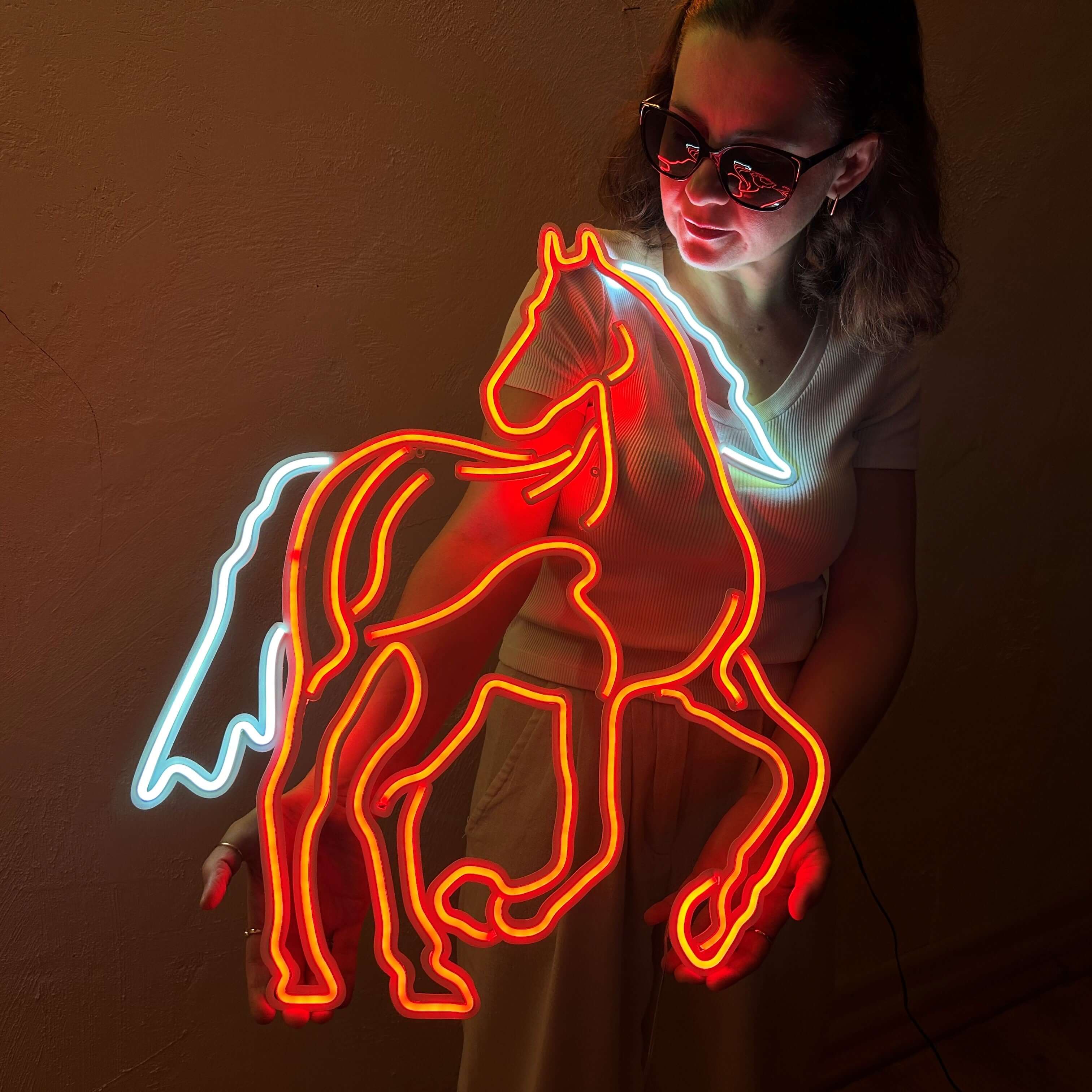 Horse Neon Sign, Neon Metal Wall Art | Neon Signs – Buy Now | Dekadron