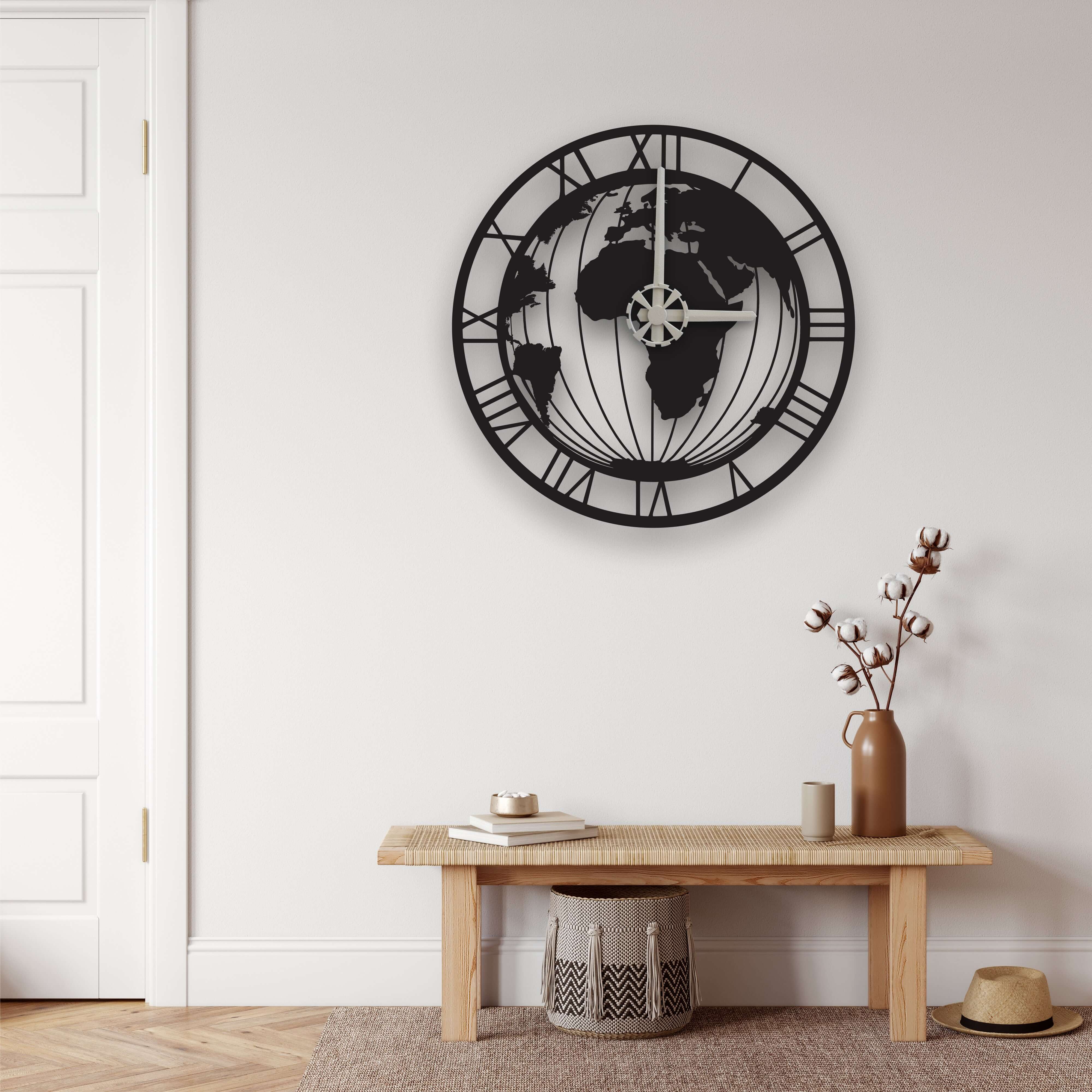 World Map Clock | Wall Clocks – Buy Now | Dekadron