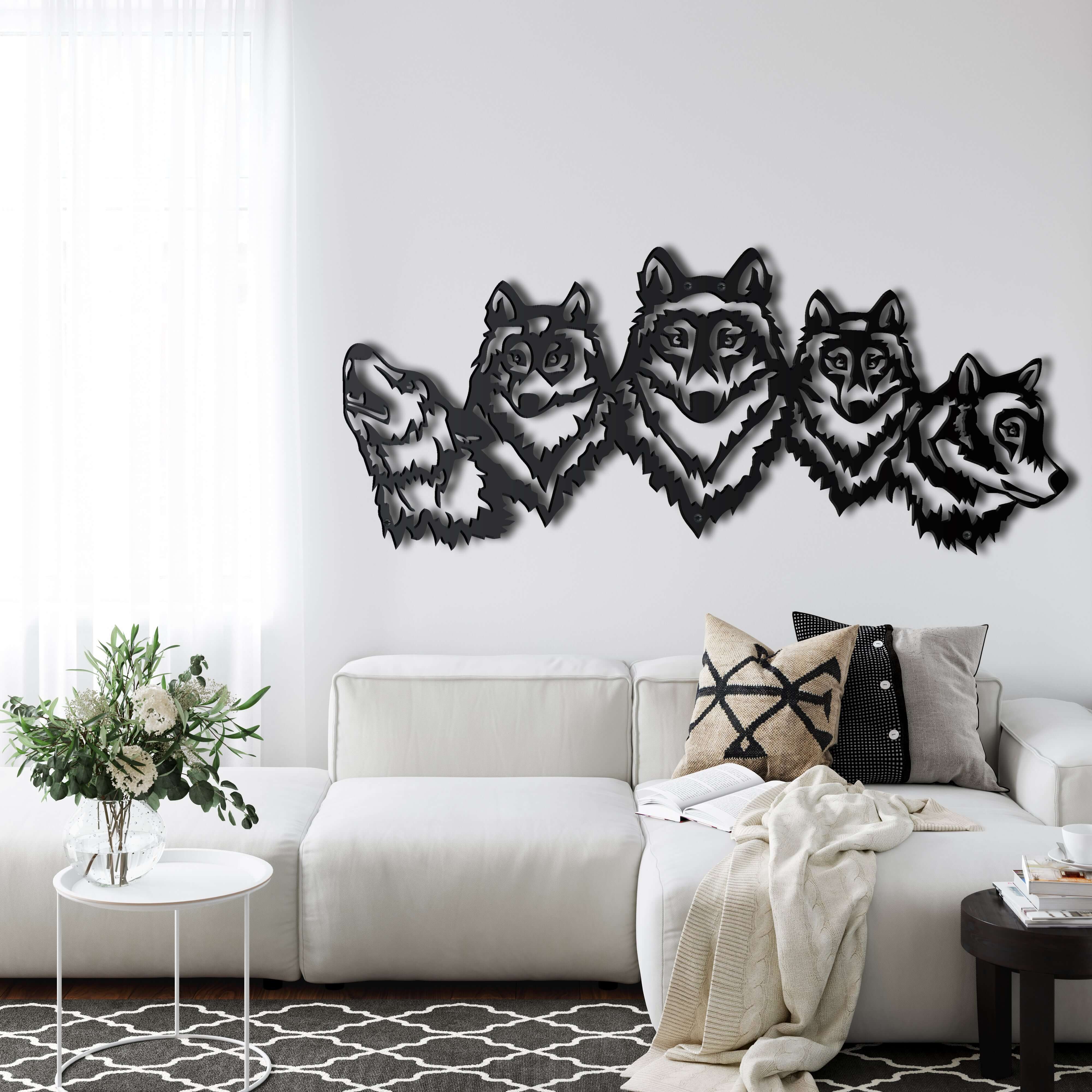 Wolf Pack Metal Wall Art | Decor – Buy Now | Dekadron
