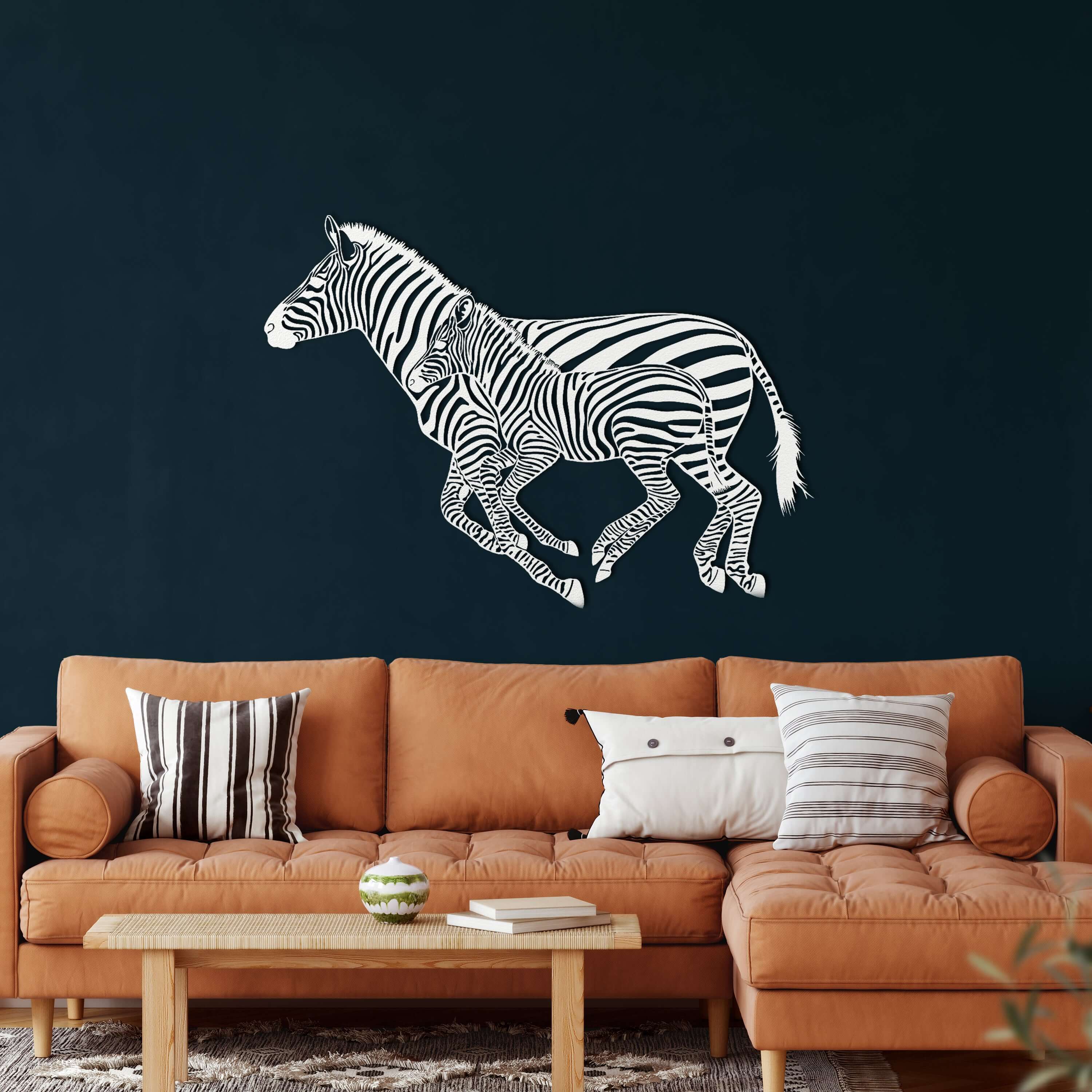Zebra Metal Wall Art – Dekadron