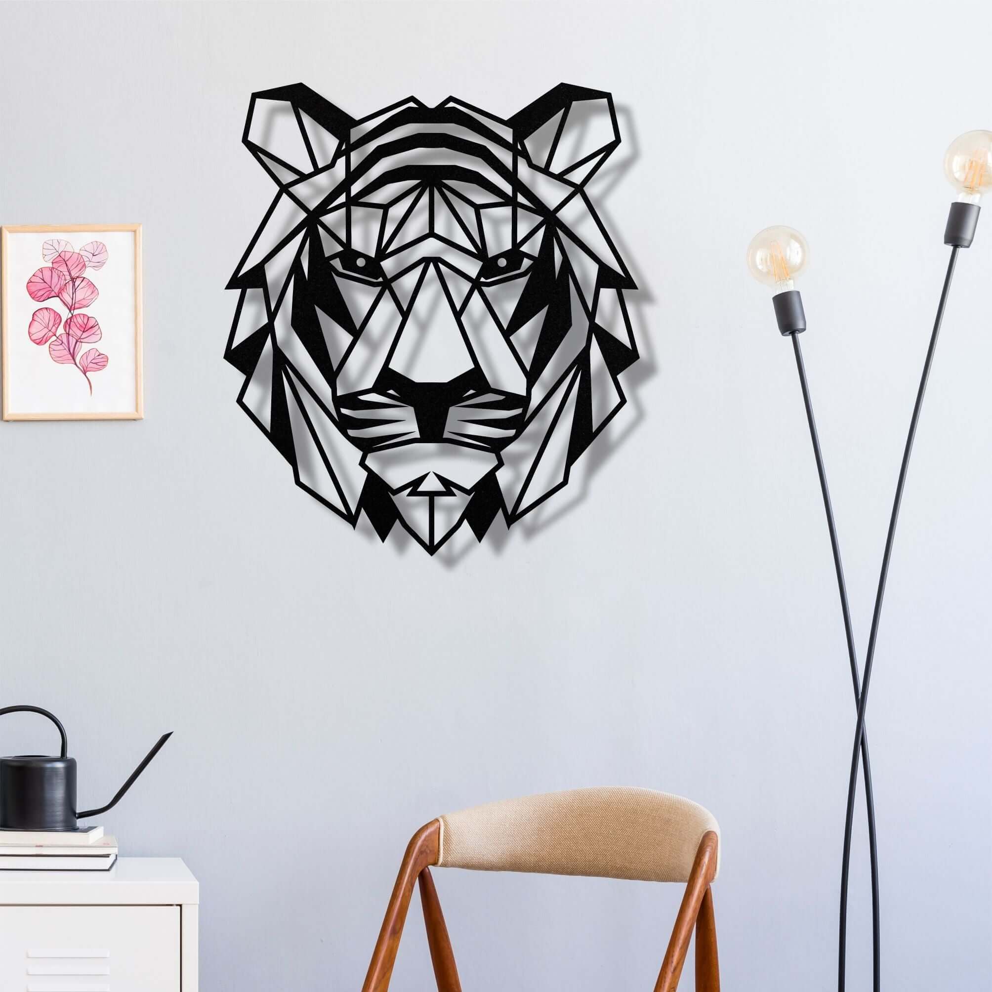 Geometric Tiger Head