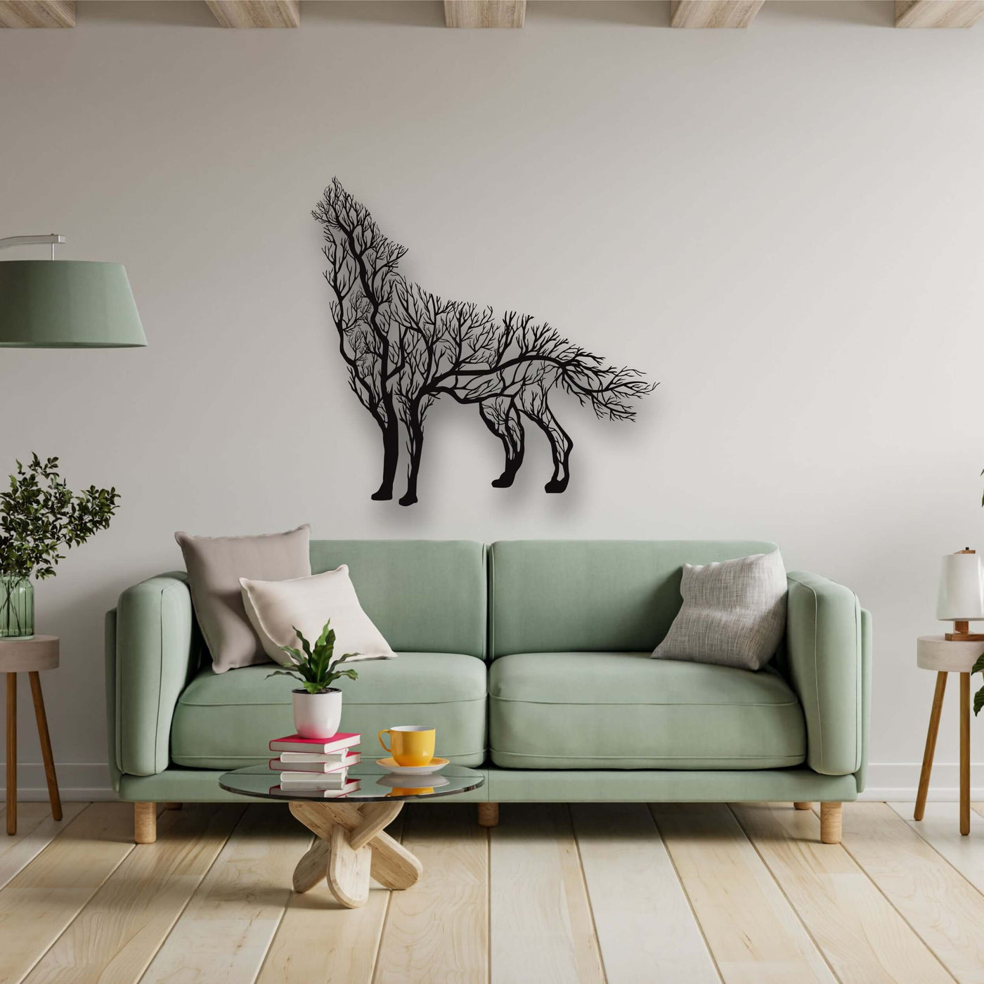 Tree Wolf Metal Wall Art – Dekadron