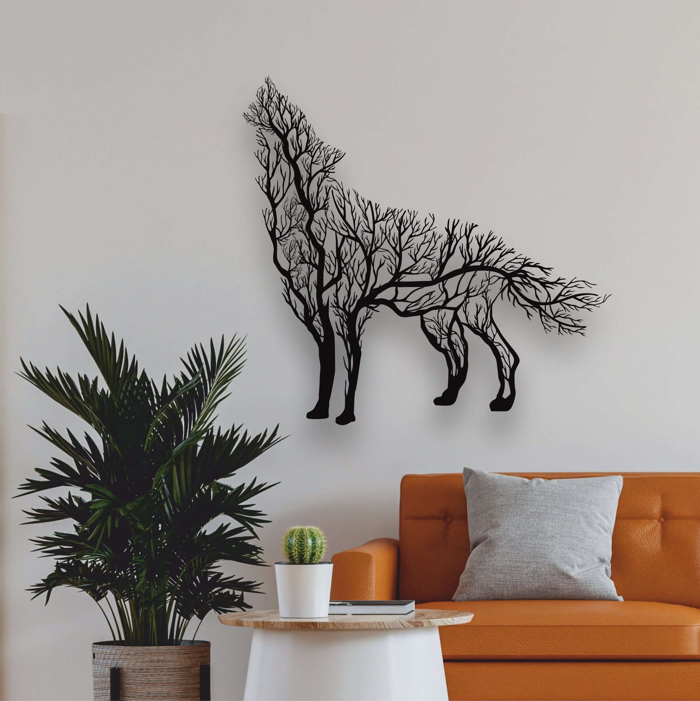 Tree Wolf Metal Wall Art – Dekadron